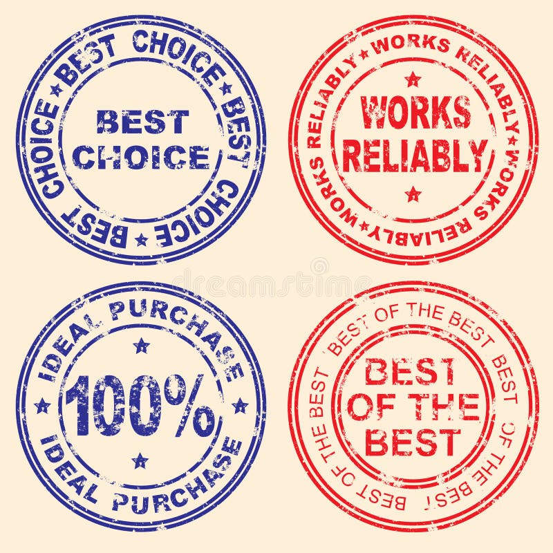 Different Versions of the Mark. Stock Vector - Illustration of badge ...