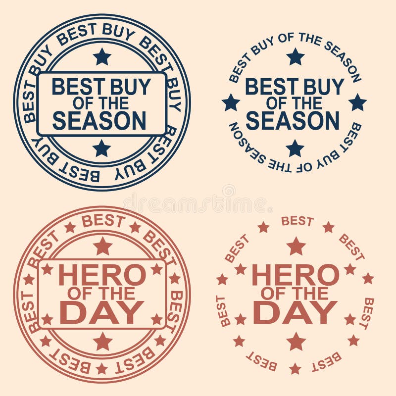 Different Versions of the Mark. Stock Vector - Illustration of badge ...