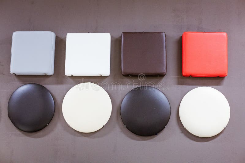 Different Versions of Seats on a Chair in the Store Stock Photo - Image ...