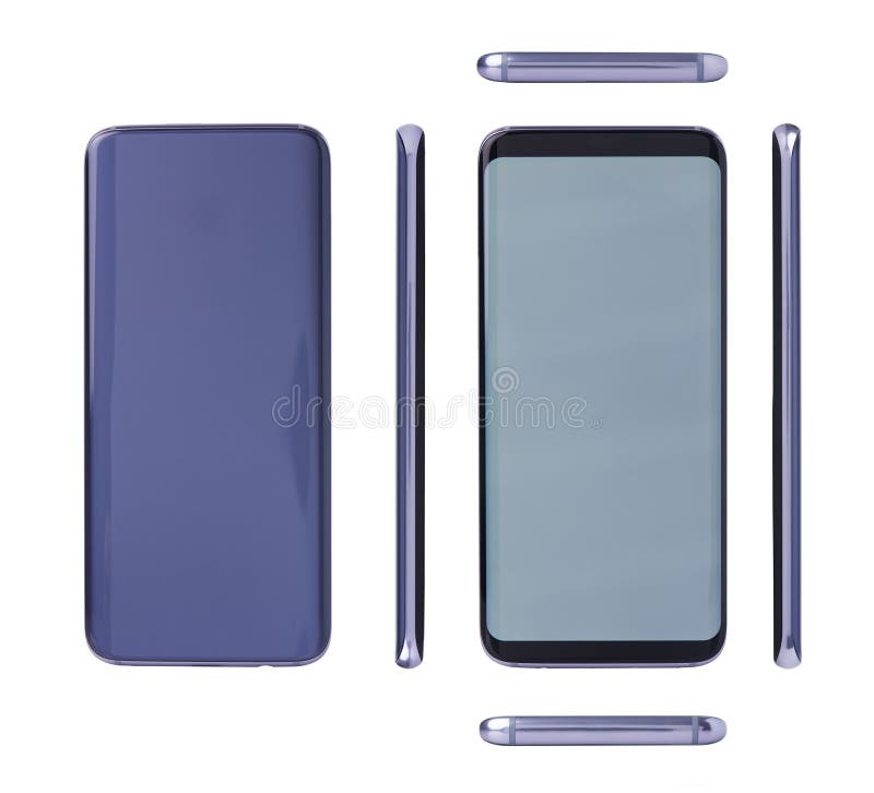 Different View of Generic Modern Smartphone Stock Photo - Image of ...
