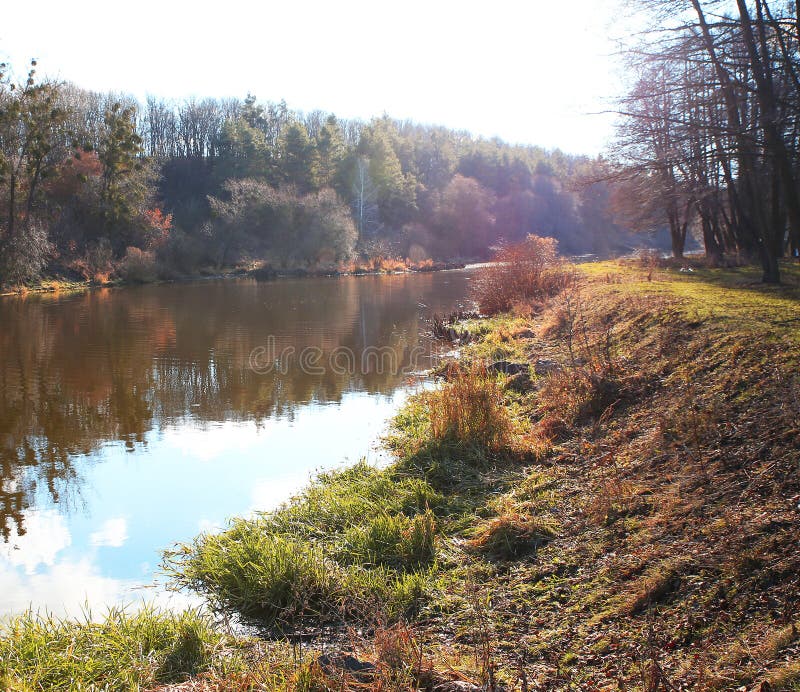 Different Views of Autumn Scenery Stock Photo - Image of color, path ...