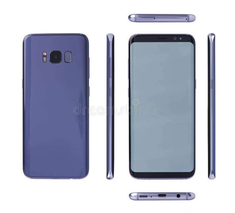 Modern Smartphone Side Views Stock Image - Image of communication ...