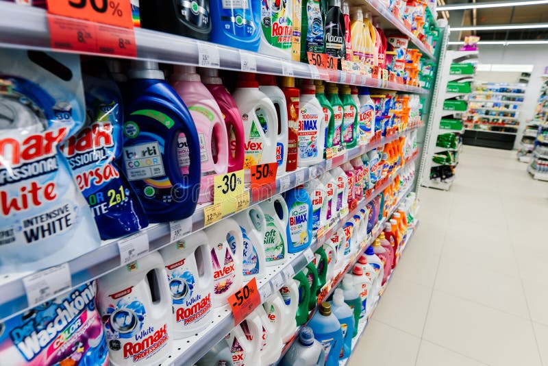 Different Washing Powder, Cleaning Agent Ready for Sale at the ...