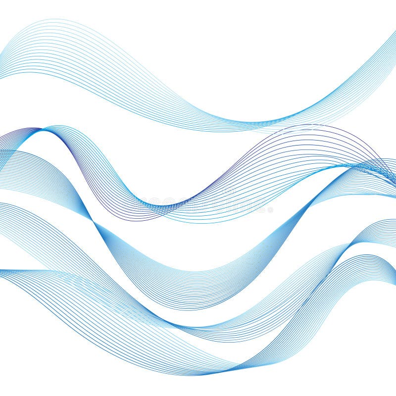 Different waves graphic stock vector. Illustration of decorative - 54453541