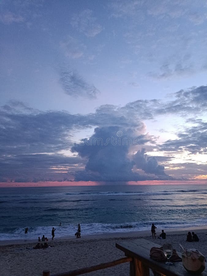 The Different Weather and Sky in the Evening Stock Photo - Image of ...