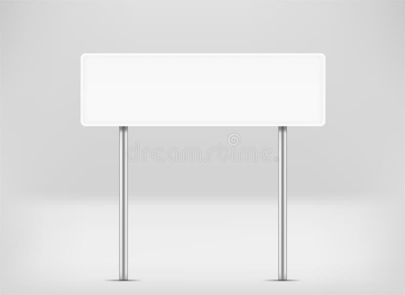 Different White Blank Board Mockup Stock Vector - Illustration of ...