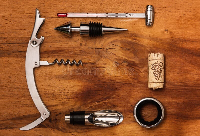 Different wine tools stock image. Image of merlot, tool - 58221995