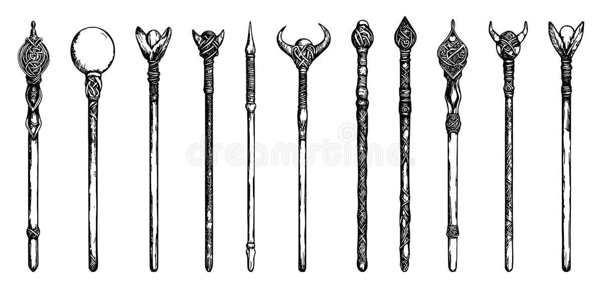 Wizard Wand Stock Illustrations – 26,474 Wizard Wand Stock ...