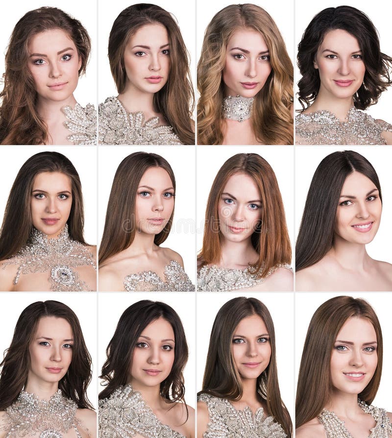 Different women stock photo. Image of hairstyle, grimacing - 40024324