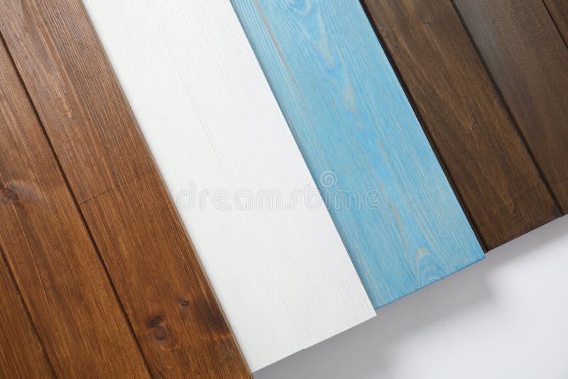 Set of Different Surfaces on Black Background, Top View. Banner Design ...