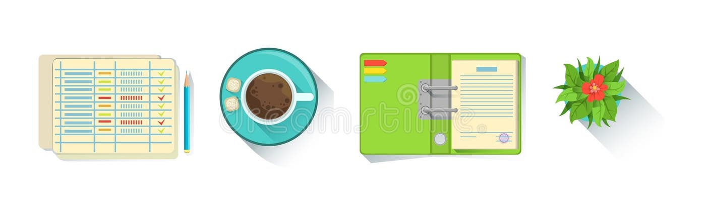 Different Workplace Object Stock Illustrations – 478 Different ...