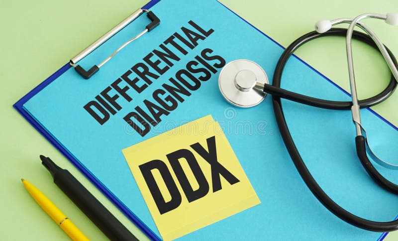 Differential Diagnosis DDX is Shown Using the Text Stock Photo - Image ...