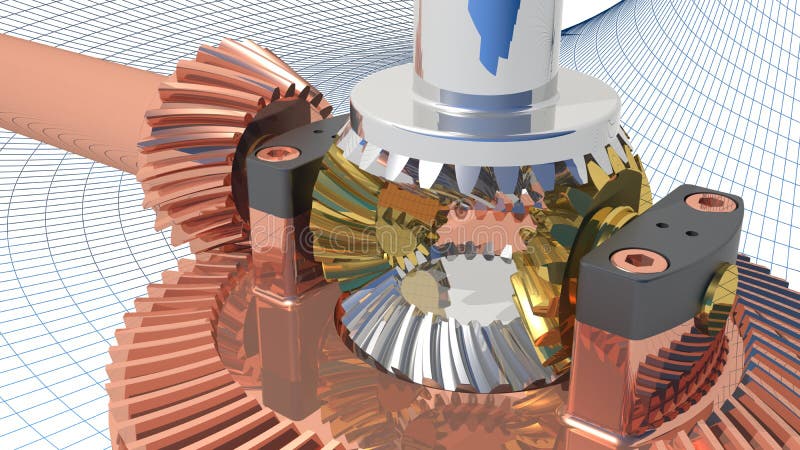 Differential gear stock illustration. Illustration of grinding - 52686003