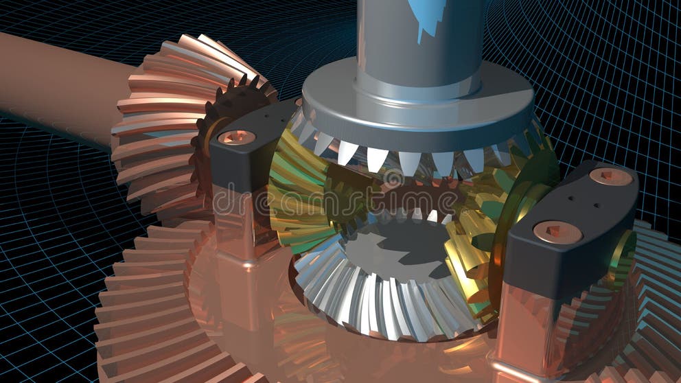 Differential Gear System Stock Illustrations – 75 Differential Gear ...