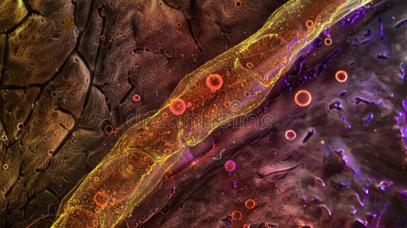 A Differential Interference Contrast DIC Microscopy Image Highlighting ...