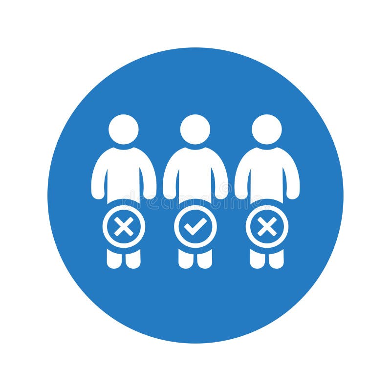 Differentiation, Discrimination Icon Stock Illustration - Illustration ...