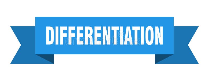 Differentiation ribbon. stock vector. Illustration of design - 191260674