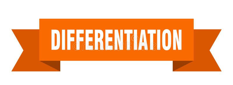 Differentiation ribbon. stock vector. Illustration of peeler - 191265838