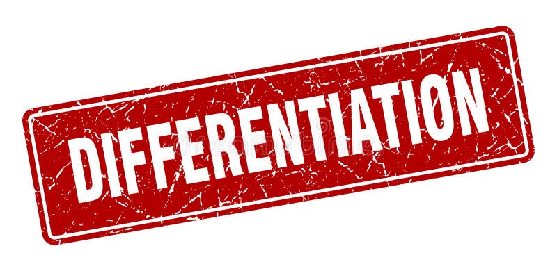 Differentiation Sign Stock Illustrations – 1,590 Differentiation Sign ...