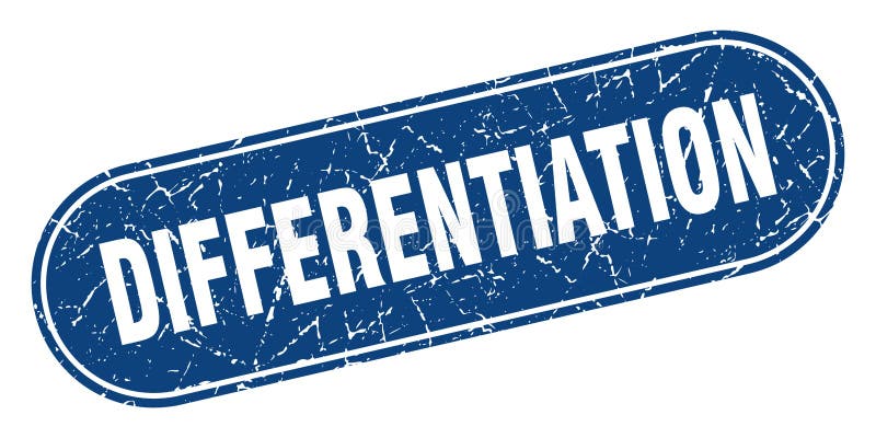 Differentiation Sign. Differentiation Grunge Stamp Stock Vector ...