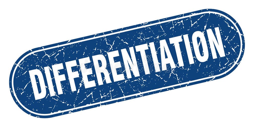 Differentiation Sign. Differentiation Grunge Stamp Stock Vector ...