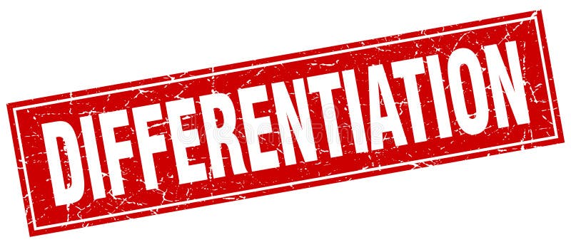 Differentiation stamp stock vector. Illustration of isolated - 125006011
