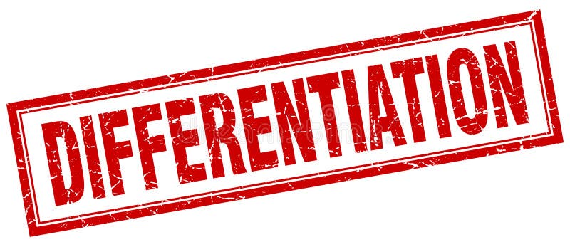 Differentiation stamp stock vector. Illustration of template - 125213396