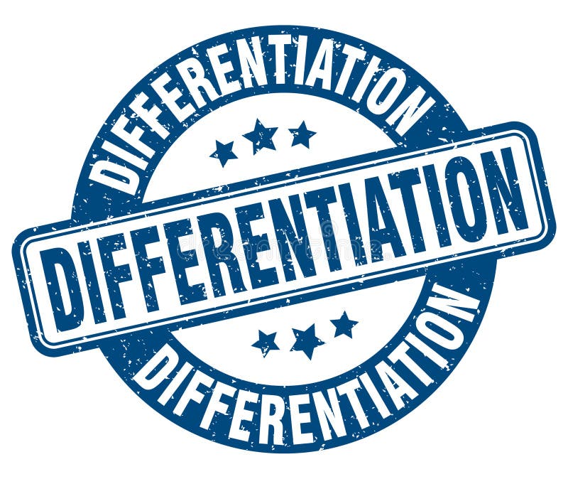Differentiation Stamp. Differentiation Label. Round Grunge Sign Stock ...