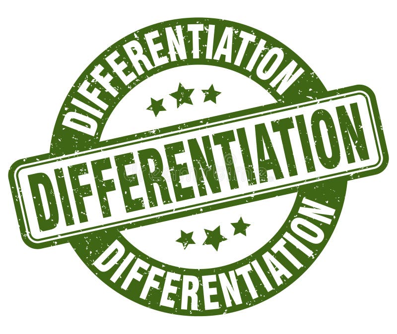 Differentiation Stamp. Differentiation Label. Round Grunge Sign Stock ...