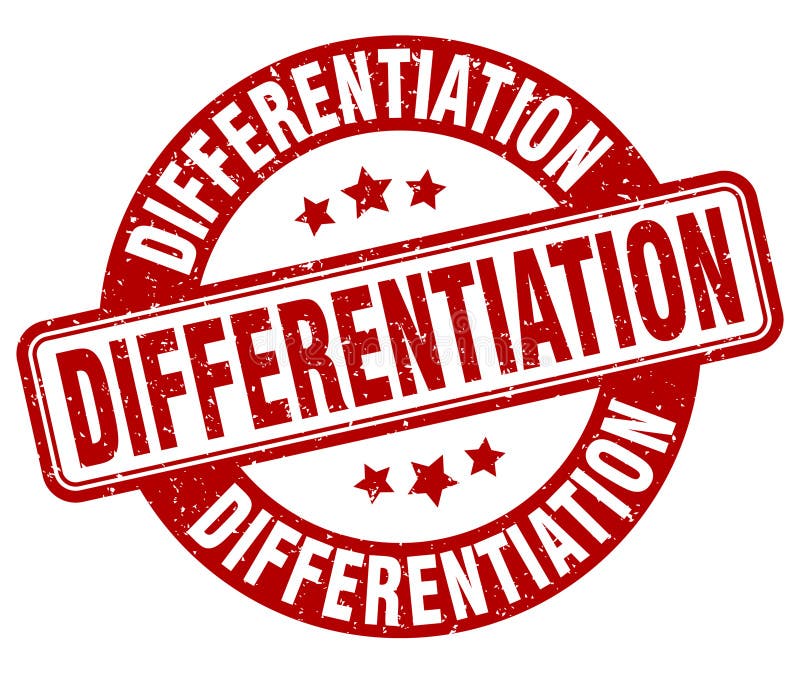 Differentiation Stamp. Differentiation Label. Round Grunge Sign Stock ...