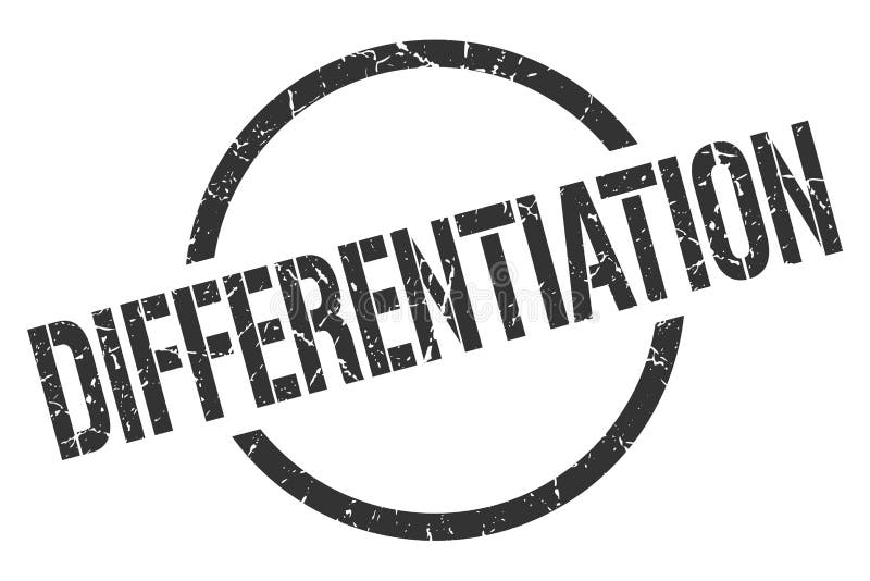 Differentiation stamp stock vector. Illustration of grungy - 136943930