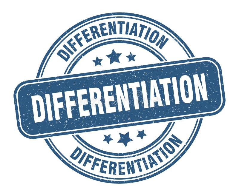 Differentiation Stamp. Differentiation Round Grunge Sign Stock Vector ...