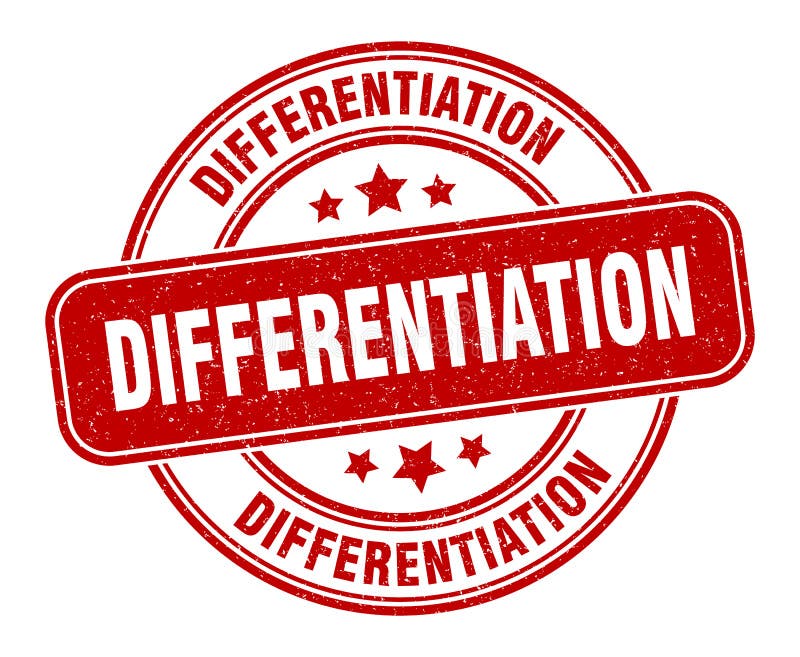 Differentiation Stamp. Differentiation Round Grunge Sign Stock Vector ...