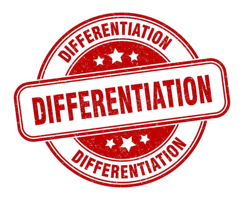 Differentiation Stamp. Differentiation Round Grunge Sign Stock Vector ...