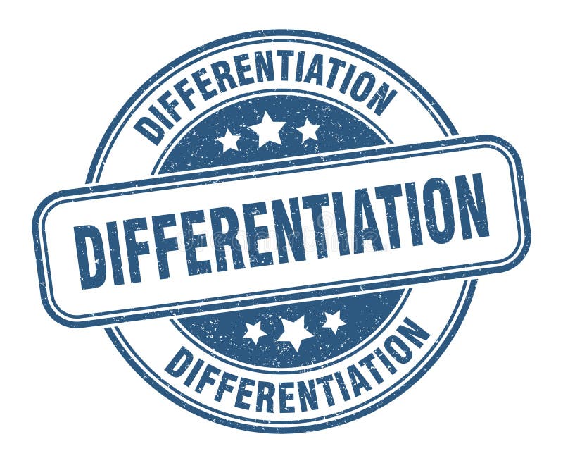 Differentiation Stamp. Differentiation Round Grunge Sign Stock Vector ...