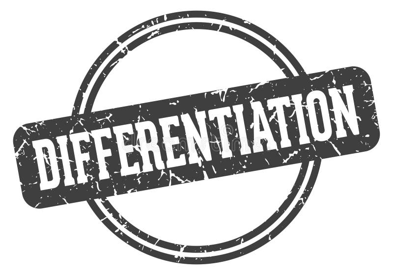 Differentiation stamp stock vector. Illustration of vignette - 349492842