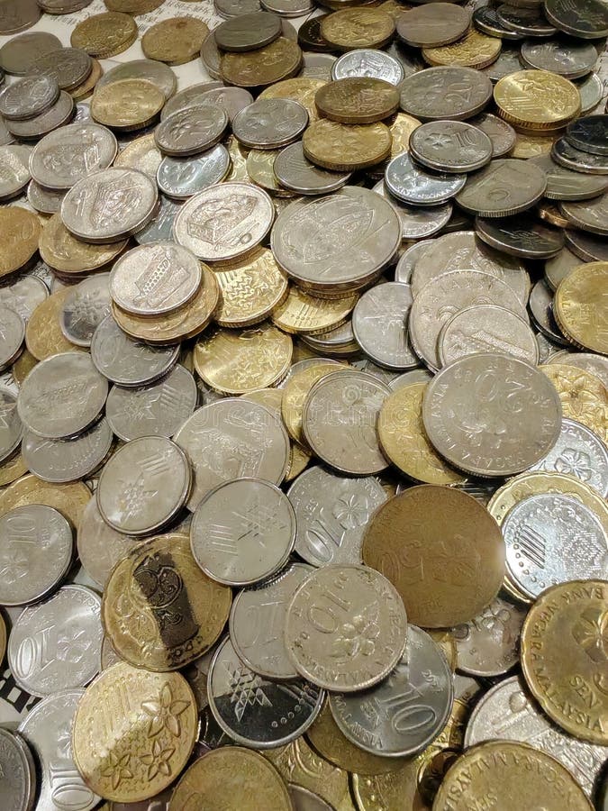 Differents Type of Malaysian Coins Stock Image - Image of silver ...