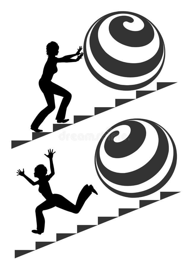 Vincitore e perdente illustrazione di stock. Illustrazione di ...