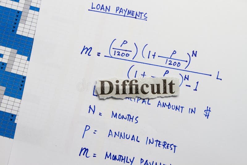 Difficult stock photo. Image of idea, accountant, mortgage - 27450658