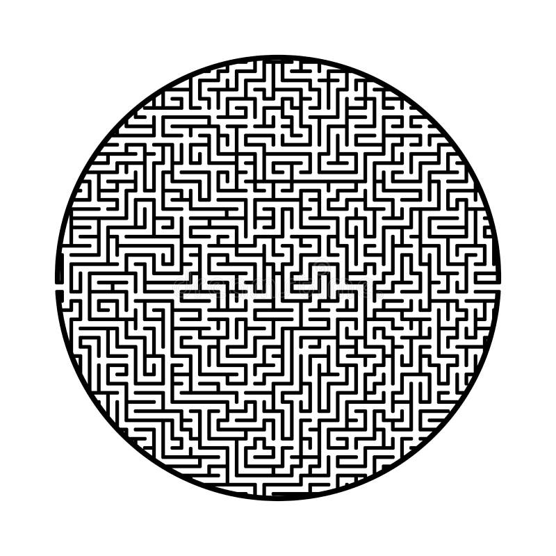 Difficult Big Maze. Game for Kids and Adults. Puzzle for Children ...