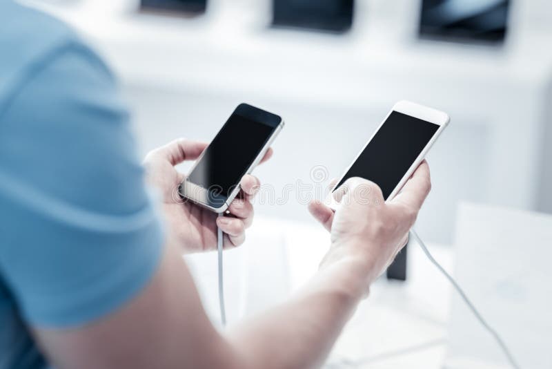 Difficult Choice of a Responsible Customer Stock Photo - Image of ...