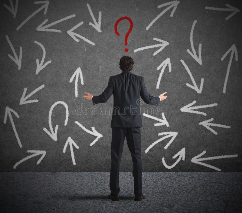 Difficult Choices of a Businessman Stock Image - Image of businessman ...