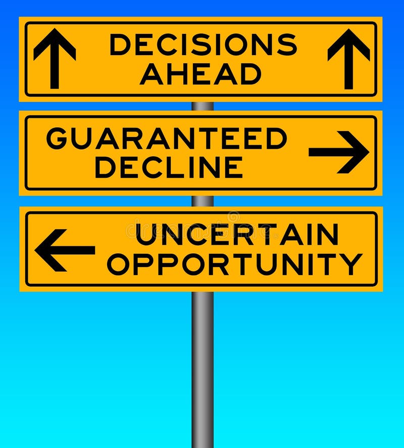 Confusing Direction Decision Stock Illustration - Illustration of ...