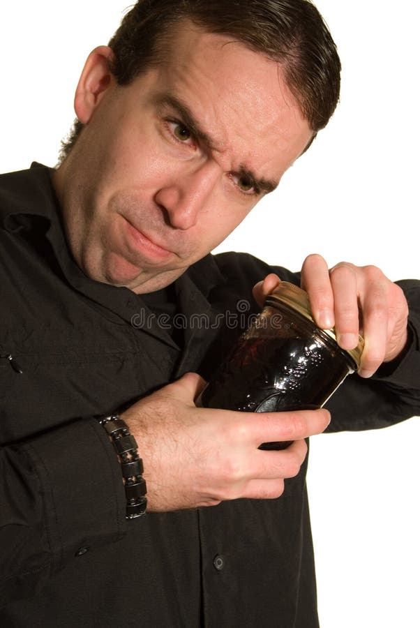 Difficult Jar To Open stock photo. Image of complication - 4206098
