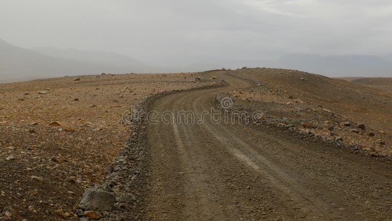 The Difficult Path To the Glacier, Iceland Stock Image - Image of ...