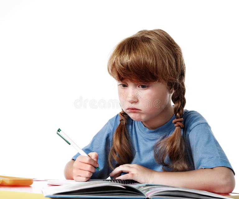 Difficult problem stock image. Image of study, childhood - 15805741