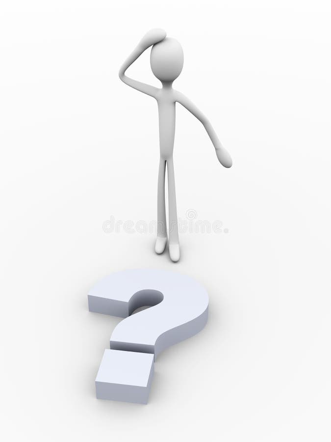 Difficult Question Line Icon, Concept Sign, Outline Vector Illustration ...