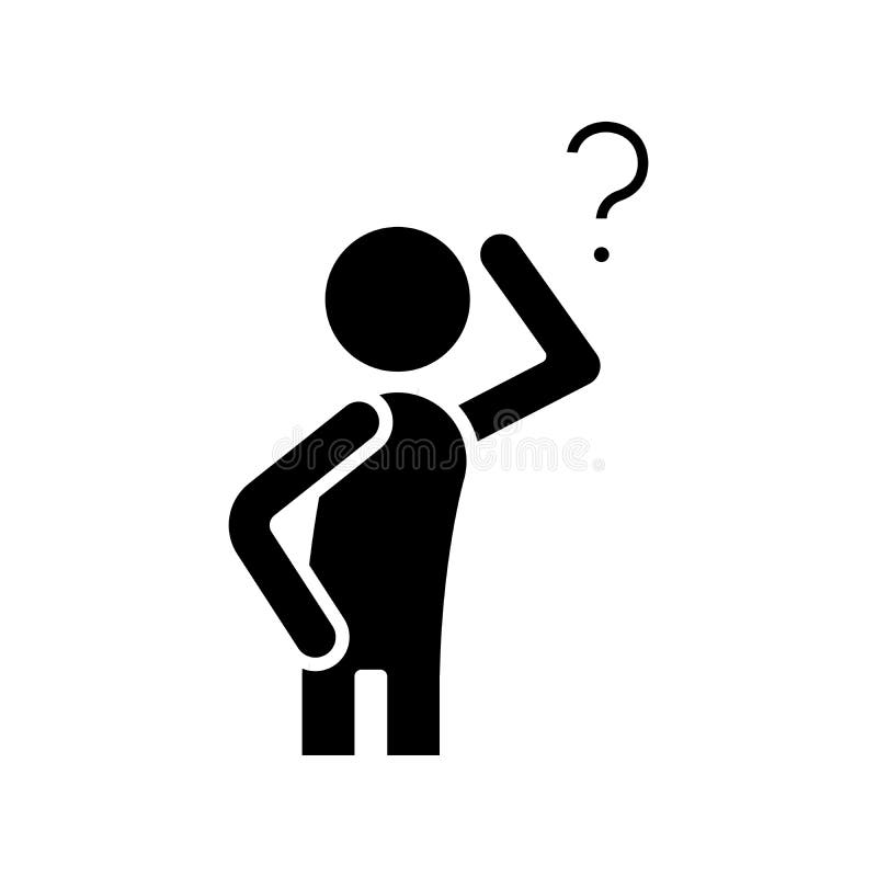 Difficult Question Line Icon, Concept Sign, Outline Vector Illustration ...