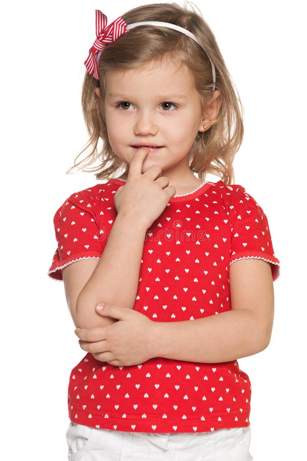 Difficult question stock image. Image of cute, think - 36437737
