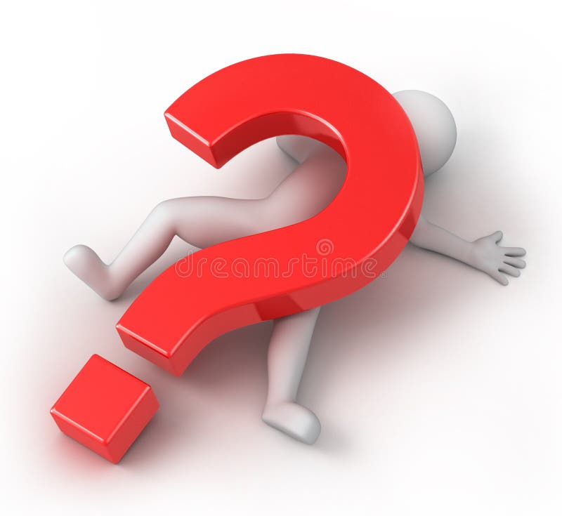 Difficult Question Line Icon, Concept Sign, Outline Vector Illustration ...